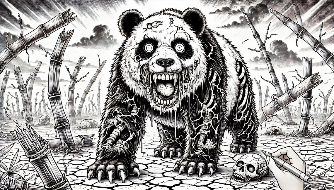 Coloring Book Animal Zombies - Etsy