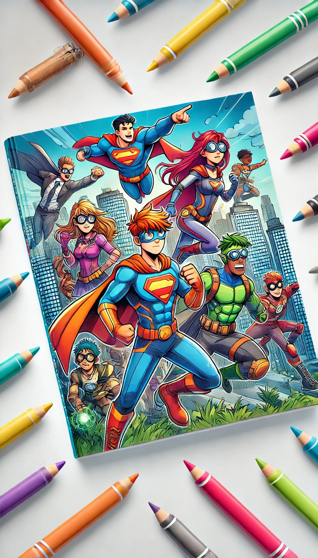 Superhero Squad Coloring Book - Etsy