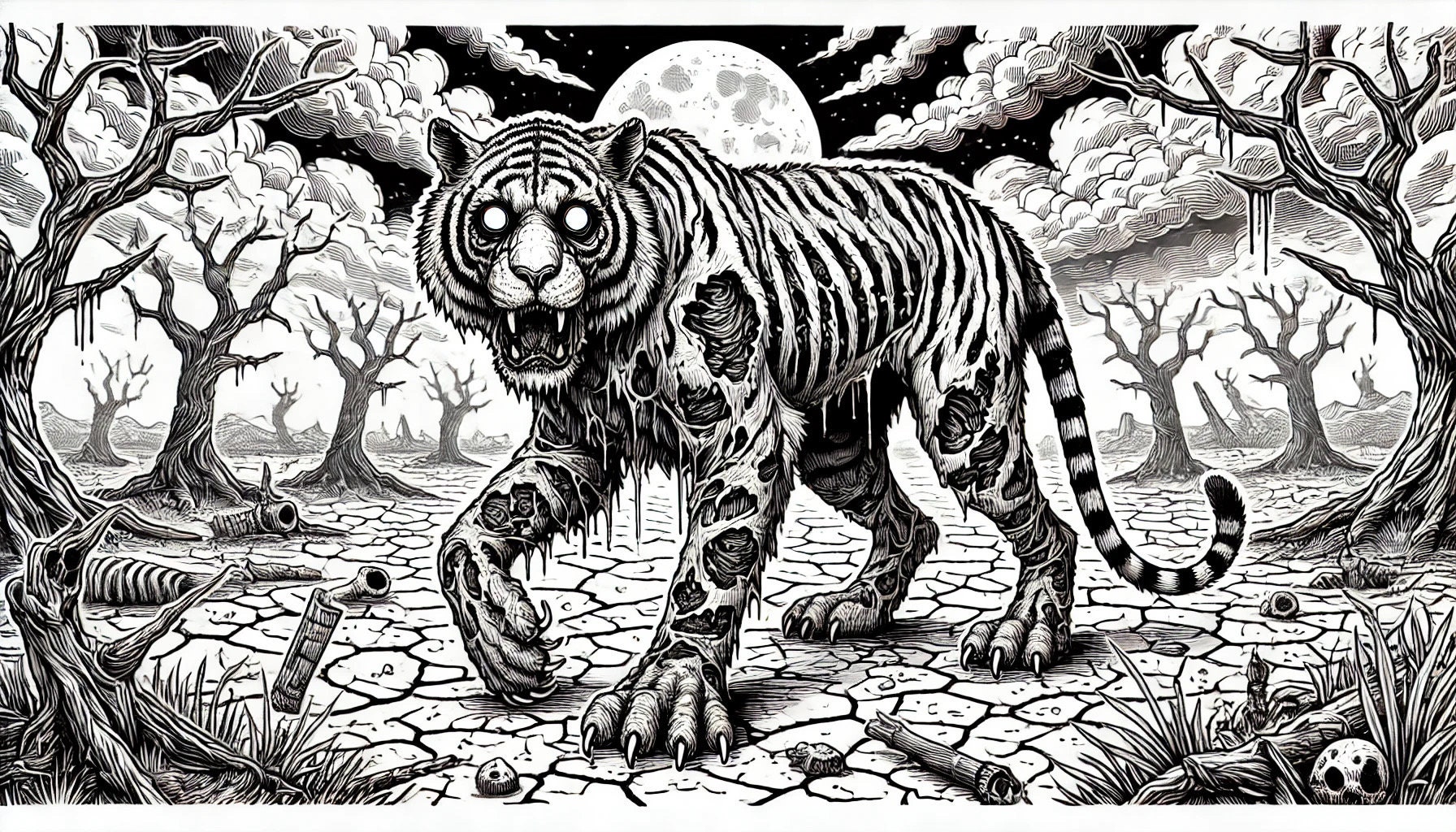 Coloring Book Animal Zombies - Etsy