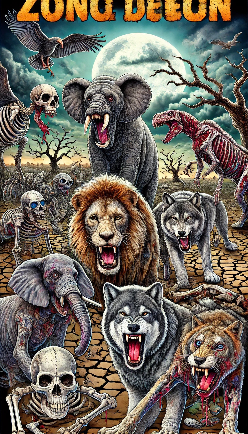 Coloring Book Animal Zombies - Etsy