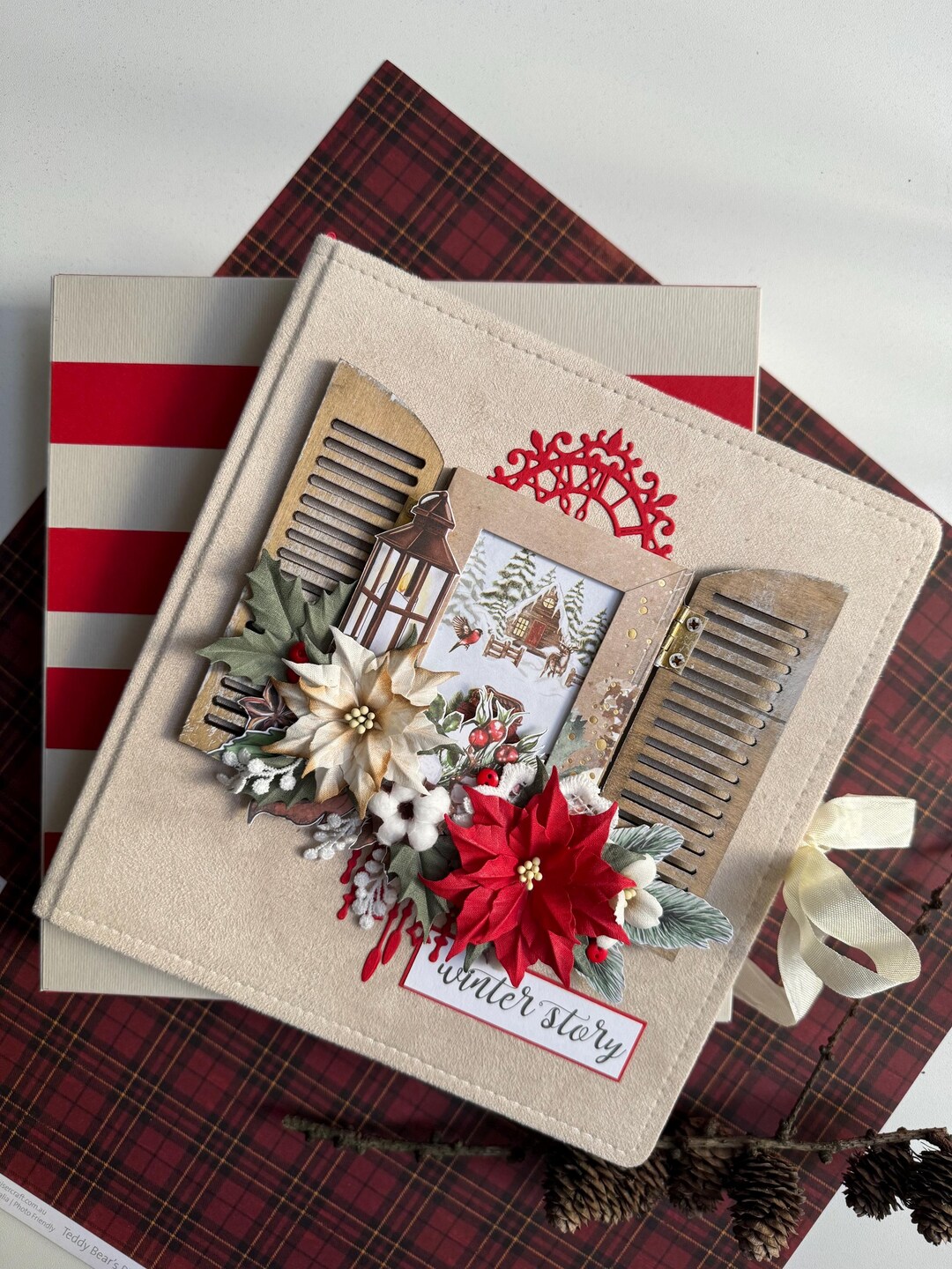 Album for Winter Photos. Winter Story Scrapbook Album. - Etsy