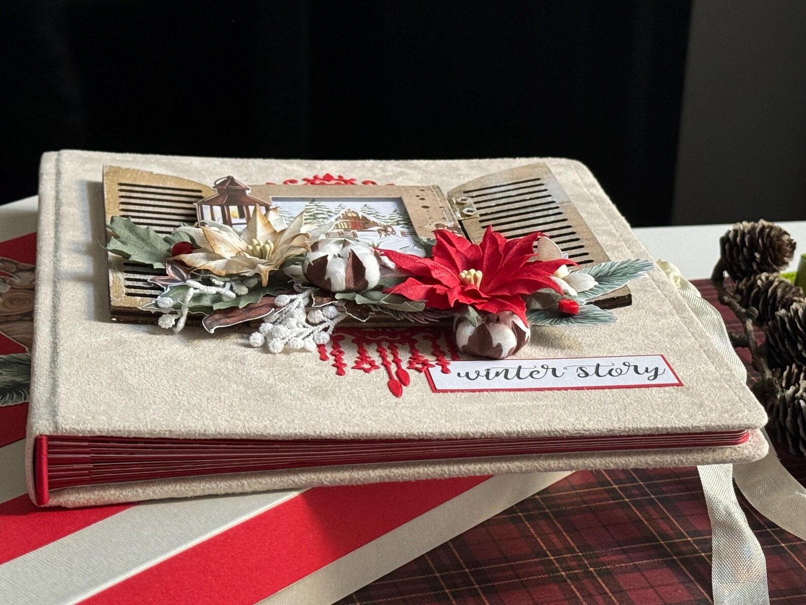 Album for Winter Photos. Winter Story Scrapbook Album. - Etsy