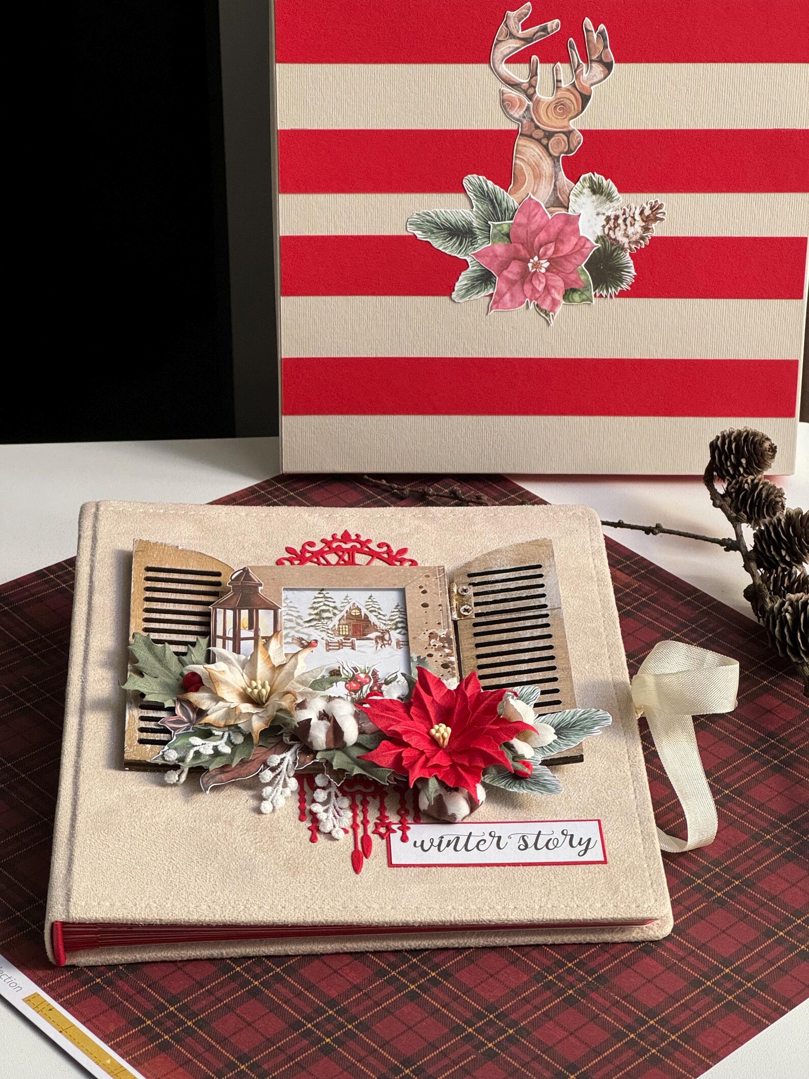 Album for Winter Photos. Winter Story Scrapbook Album. - Etsy