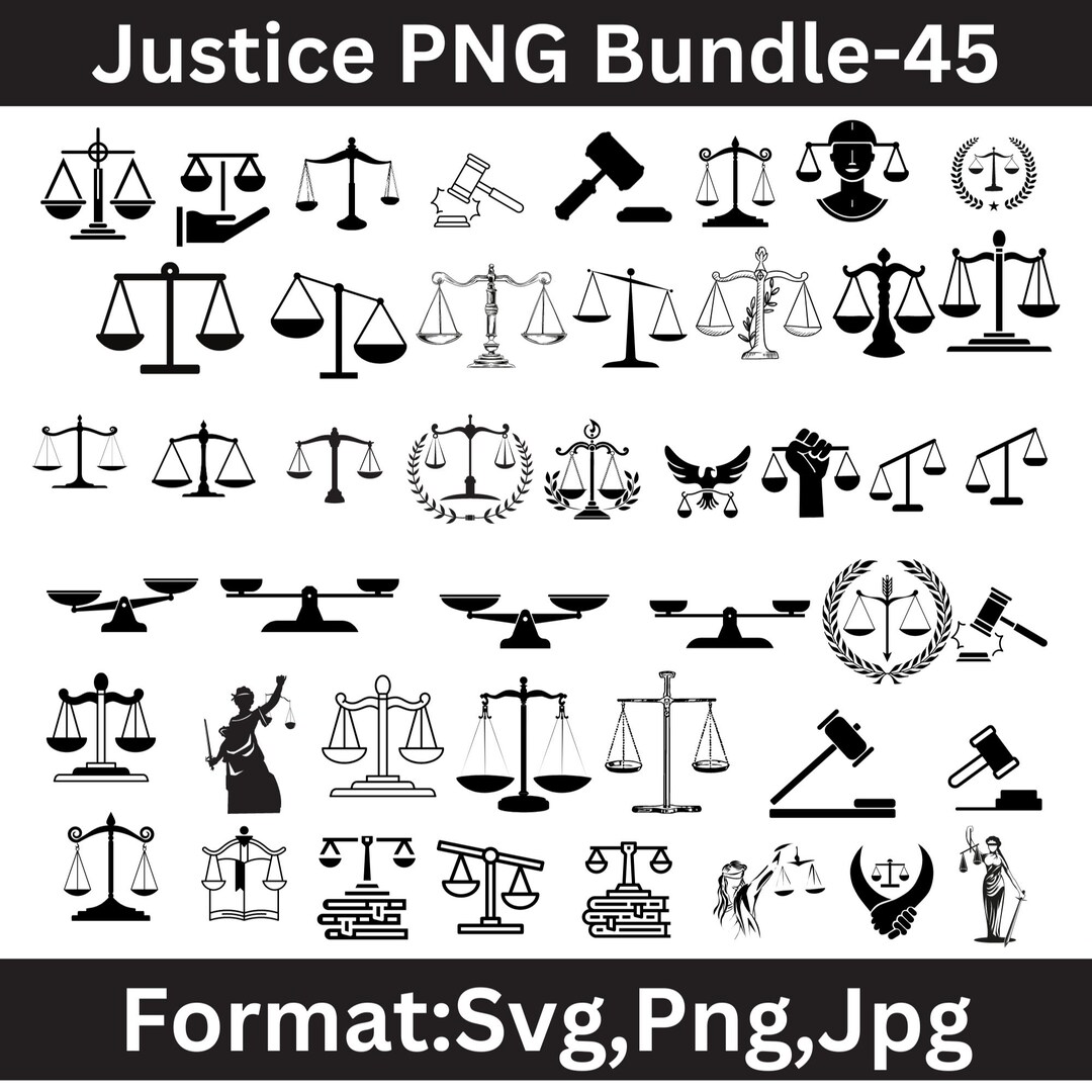 Justice SVG Bundle, Scale of Justice SVG, Law Svg, Lady Justice Svg ...