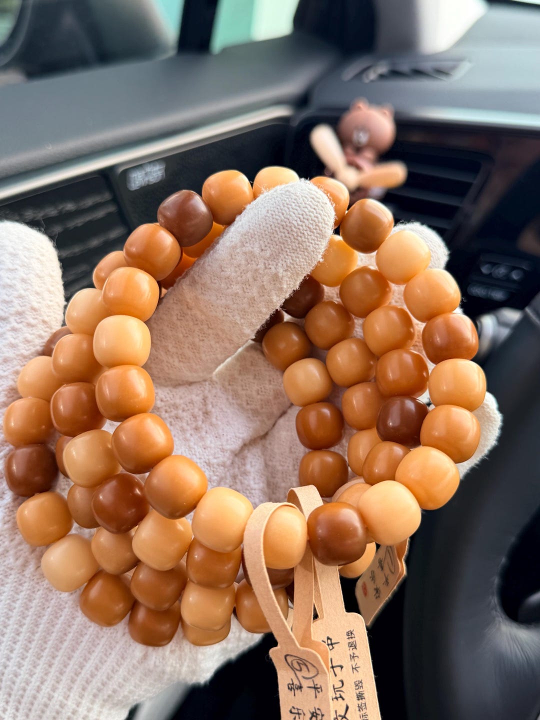 Unicorn Bodhi 13mm Bodhi Bead十年k13原生态老料桶珠菩提根 Bodhi Root Bracelet ...
