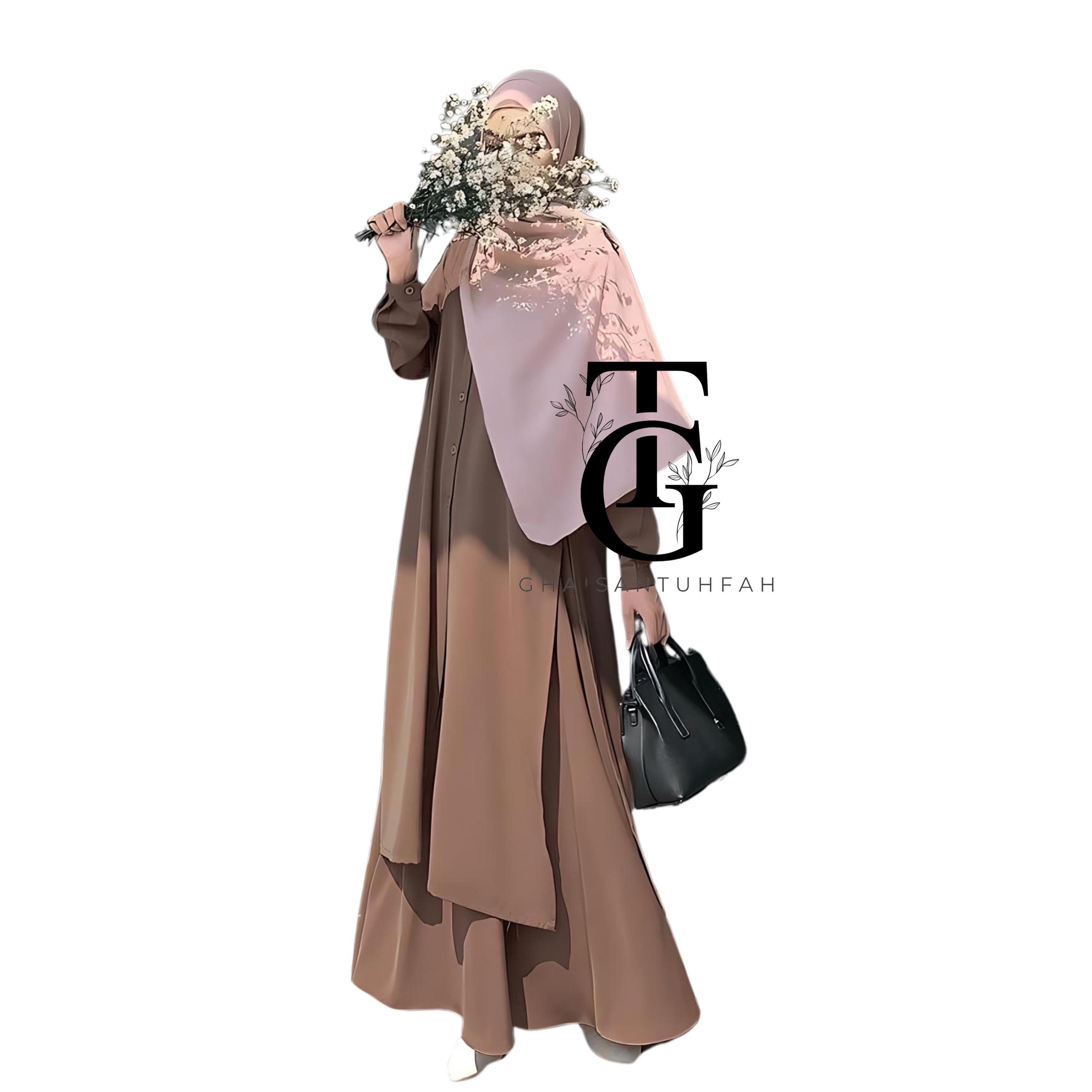 One Set Tunic Skirt, Jumbo Muslim Women ,dress Muslim, Modest Maxi ...