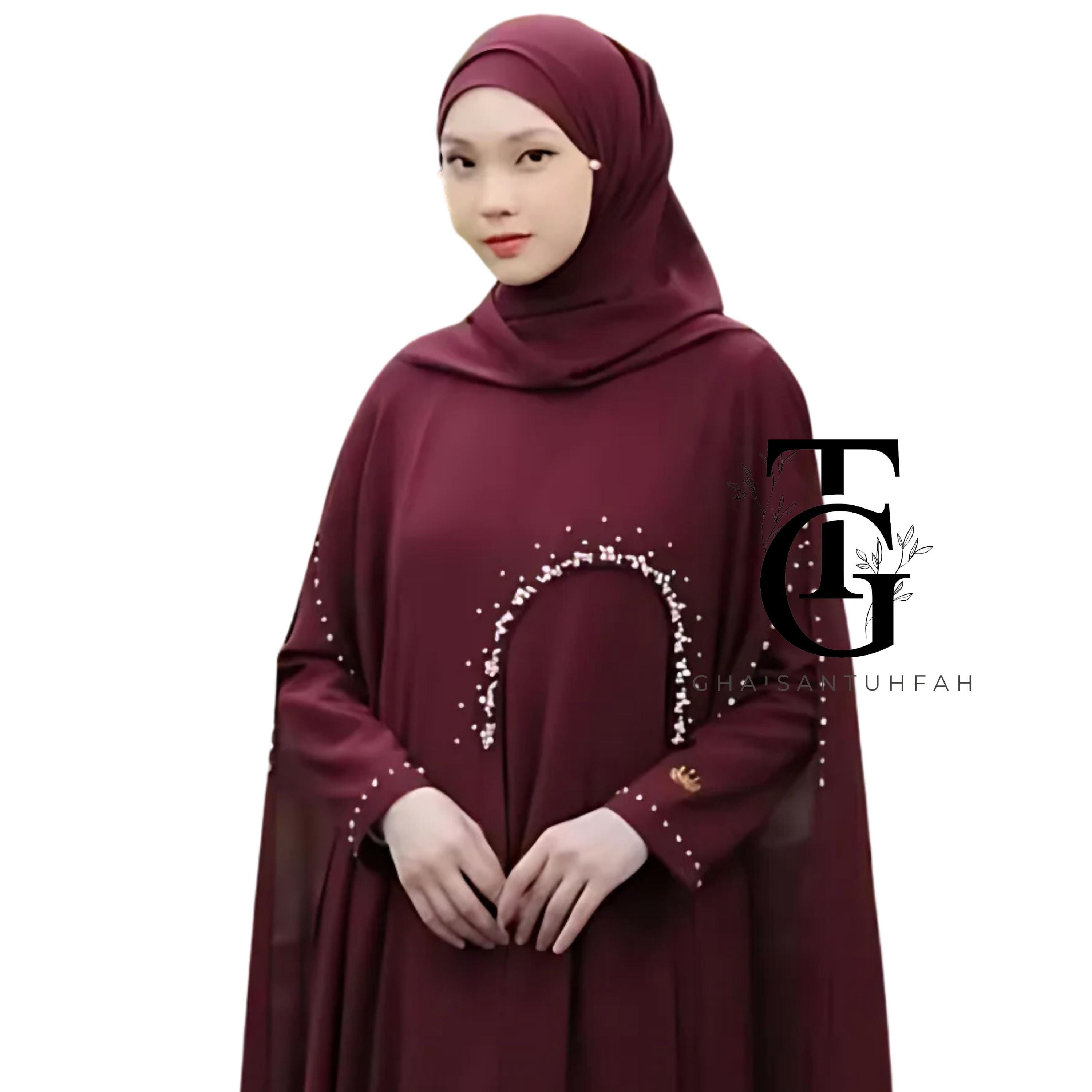Elegant Simple Turkish Arabian Abaya, Muslim Dress, Modest Maxi Dress ...