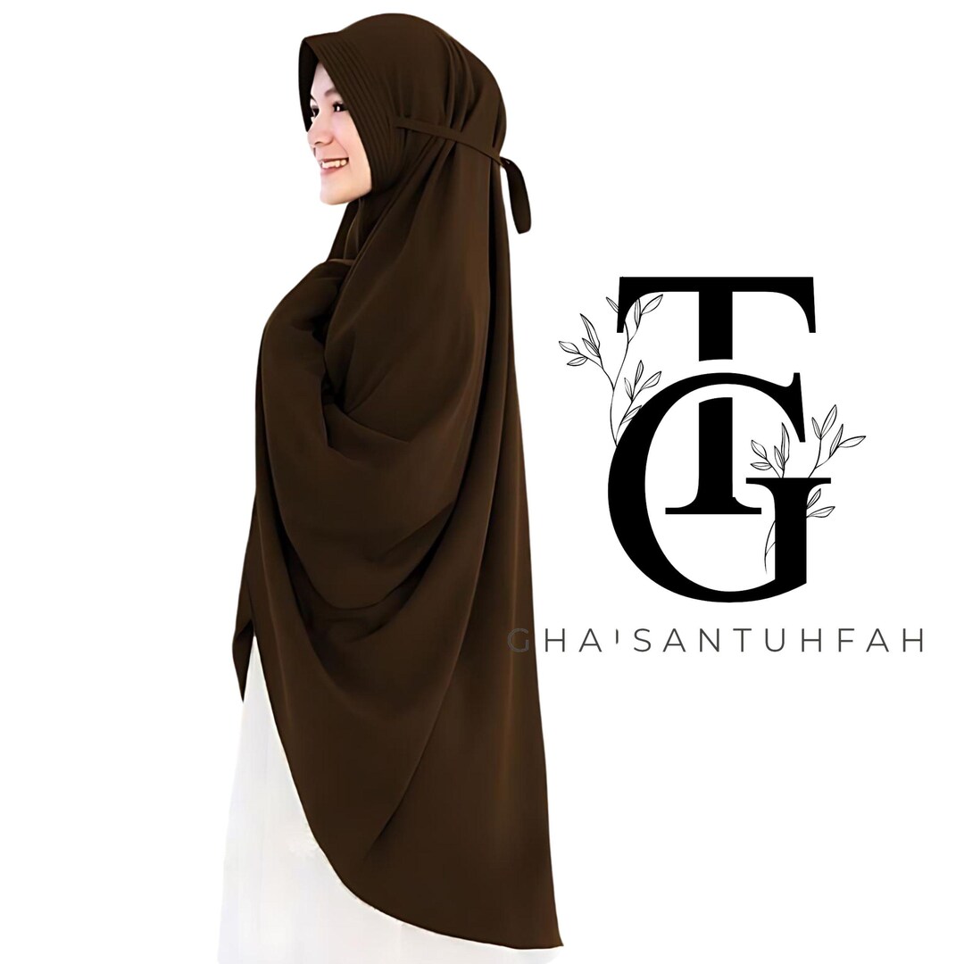 Syari Instant Khimar, Women's Jumbo Hijab, Solid Color Headscarf ...