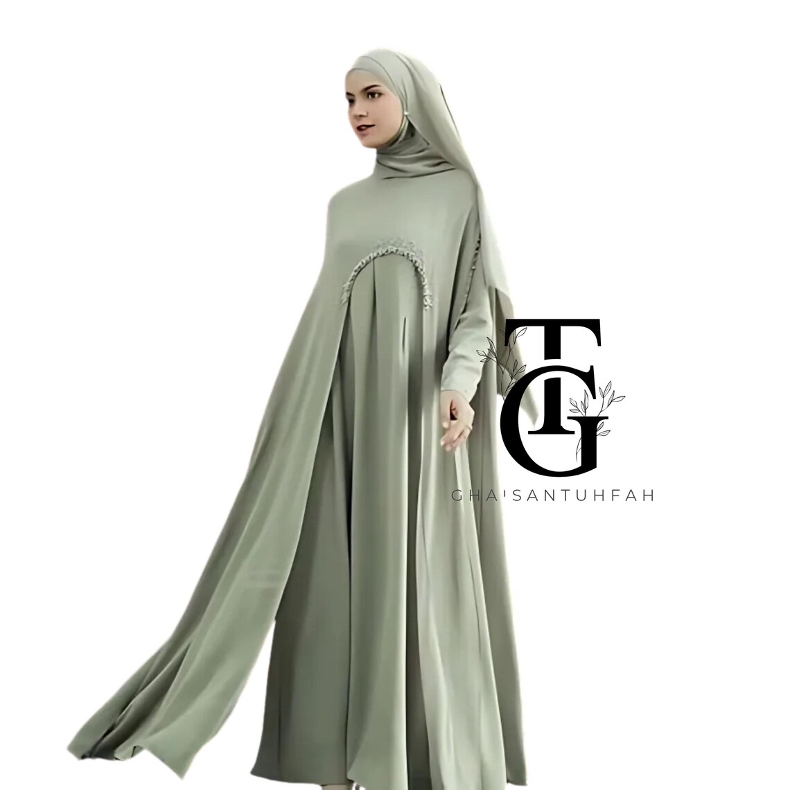 Elegant Simple Turkish Arabian Abaya, Muslim Dress, Modest Maxi Dress ...