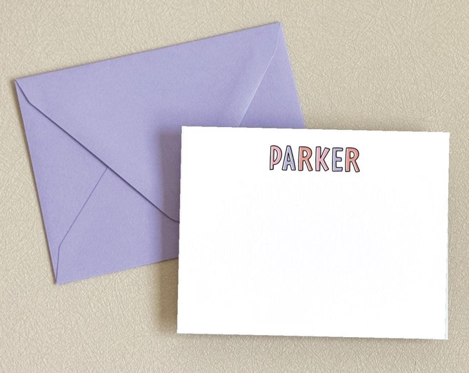 Personalized Sassy Note Card Set Cute Stationery for Teens - Etsy