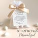 Jordan Almond Tag Wedding Favor Tag Printed Personalized Gift Tag ...