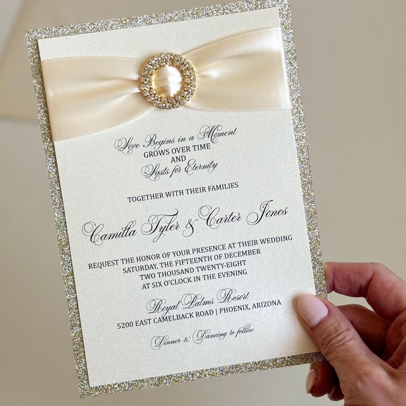 Elegant Wedding Invitations - Etsy