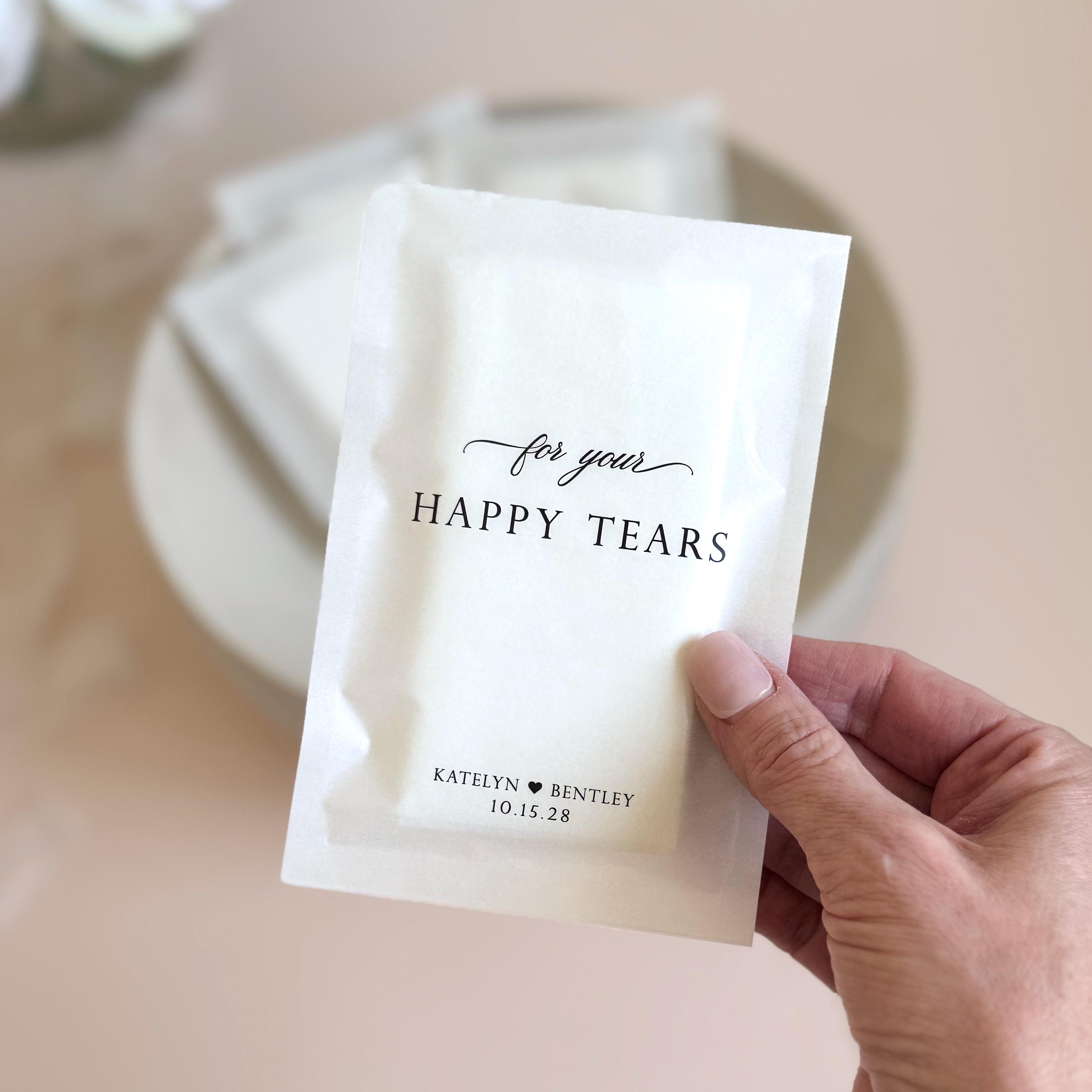 Wedding Tissue Pack for Guest Personalized Wedding Tissue Favor Bag ...