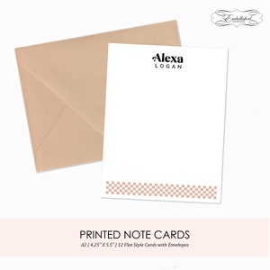 Modern Personalized Stationery Personalized Stationary Note Card ...