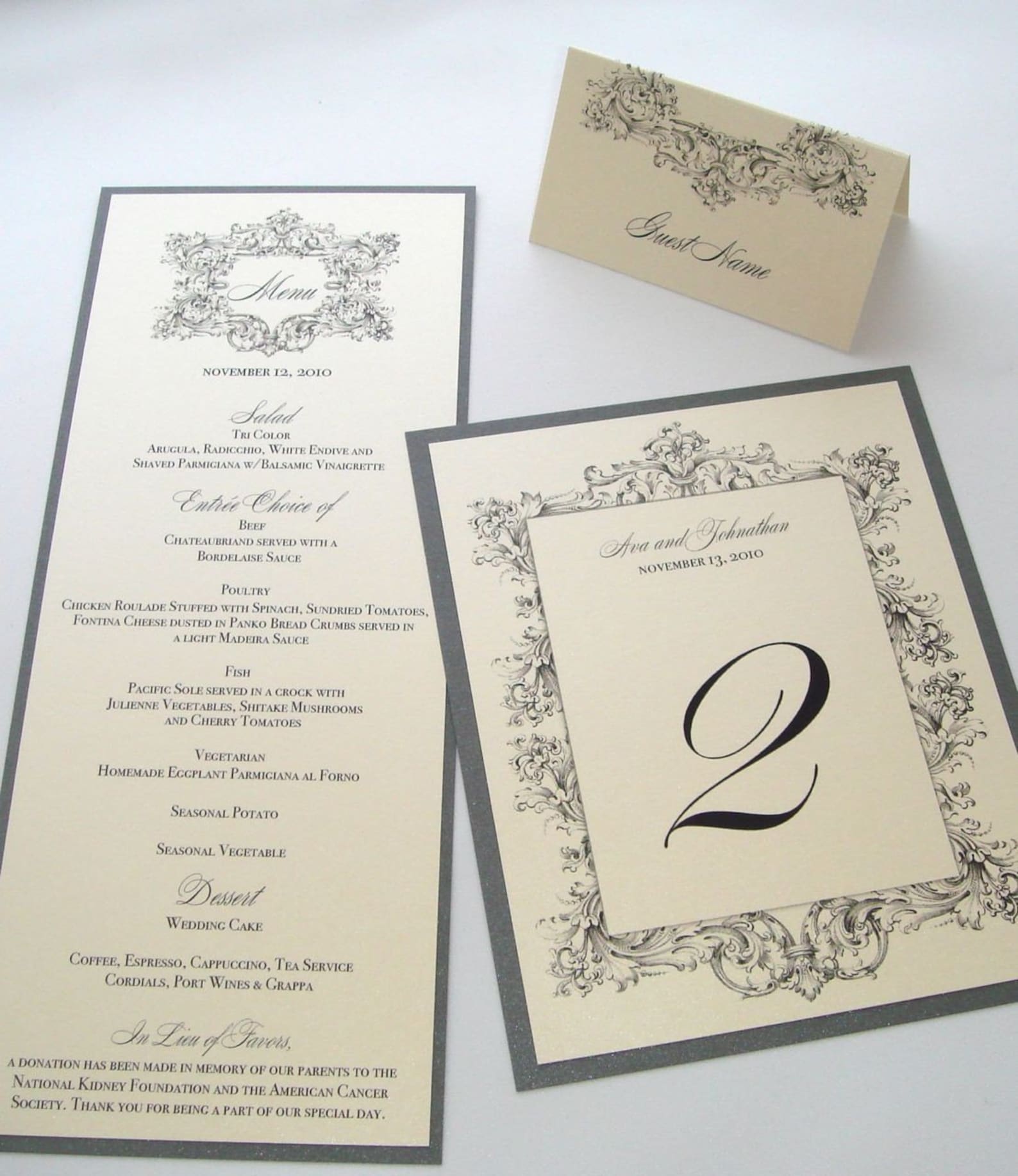 Ava Vintage Wedding Program Ceremony Program Wedding Program Order of ...