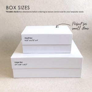 Wedding Keepsake Box Bridal Detail Box Custom Memory Box Wedding Day ...