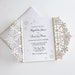 Winter Wedding Invitation Snowflake Invitation Custom Elegant Wedding ...