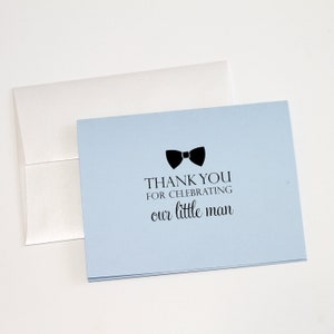 Baby Shower Thank You Cards Little Man Thank You Little Gentelman ...