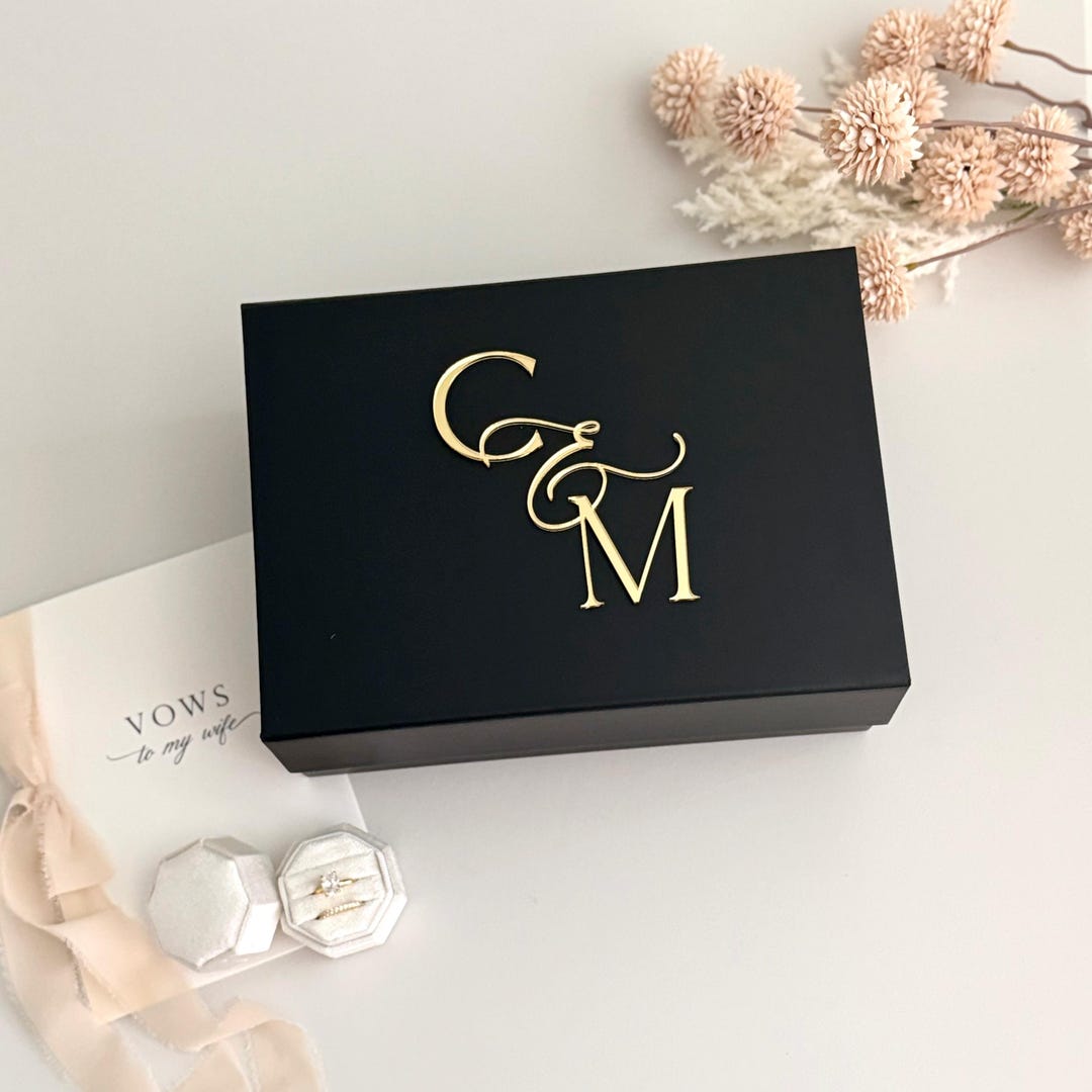 Wedding Keepsake Box Bridal Detail Box Custom Memory Box Wedding Day ...