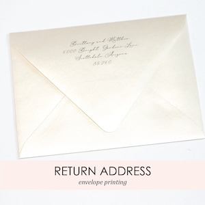 Address Printing on Envelopes Return and Guest Address Printing for ...