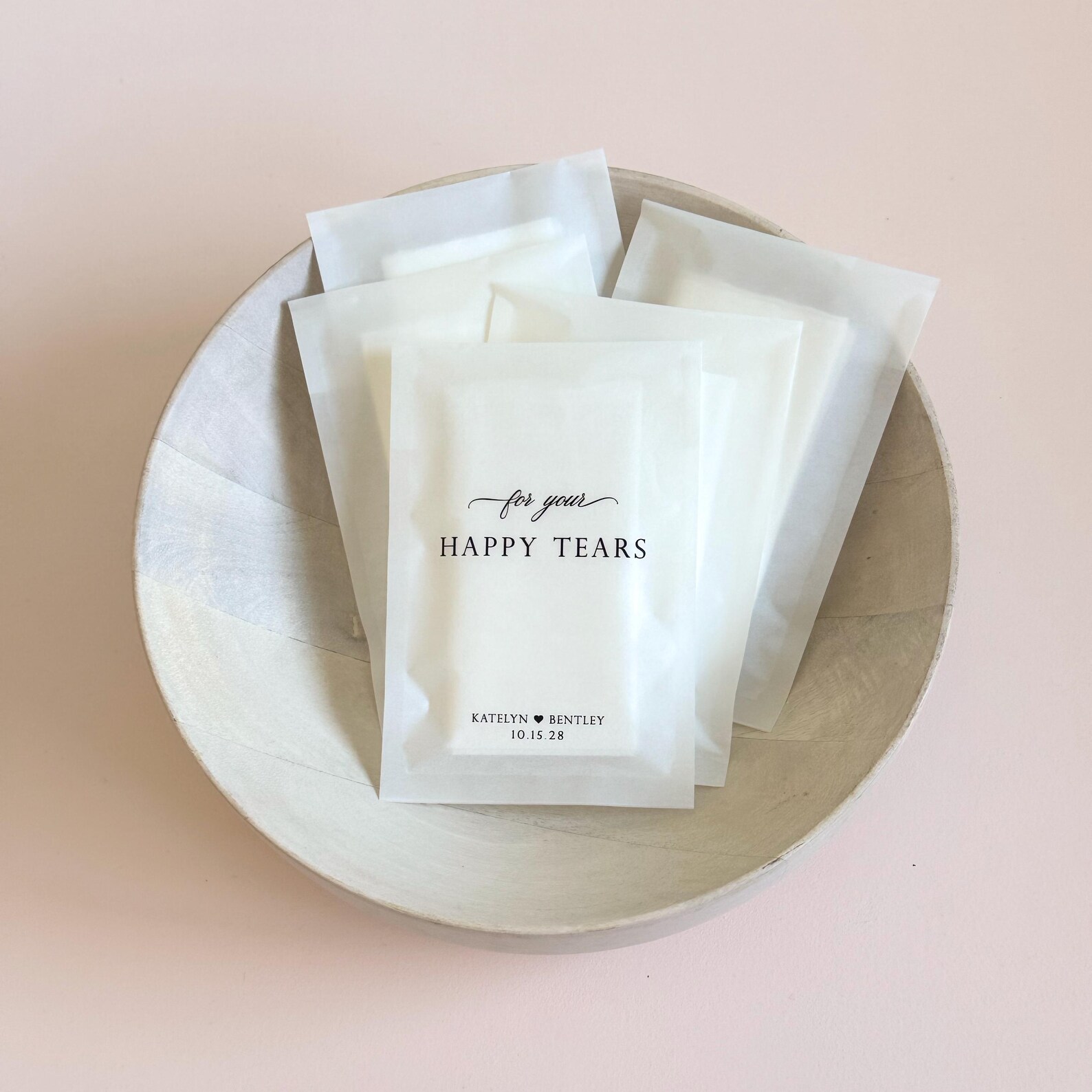 Wedding Tissue Pack for Guest Personalized Wedding Tissue Favor Bag ...