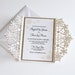 Winter Wedding Invitation Snowflake Invitation Elegant Wedding Invite ...