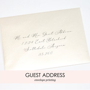 Address Printing on Envelopes Return and Guest Address Printing for ...