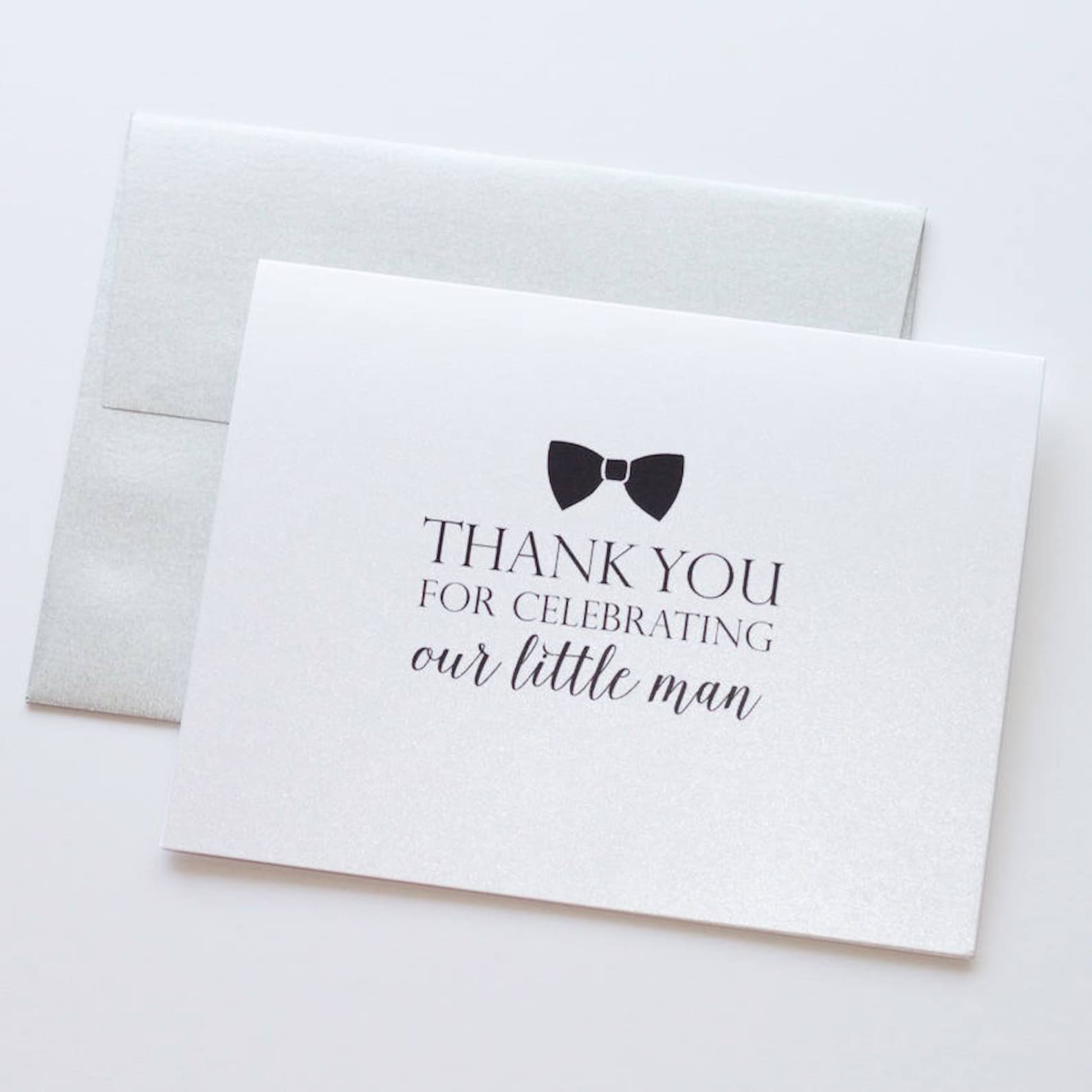 Baby Shower Thank You Cards Little Man Thank You Little | Etsy
