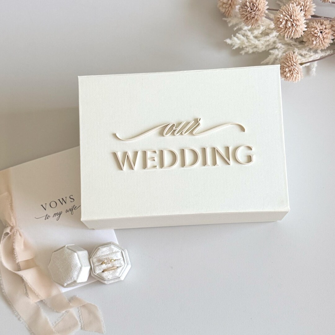 Custom Wedding Memory Box Bridal Detail Box Wedding Day Photo Prop Box ...