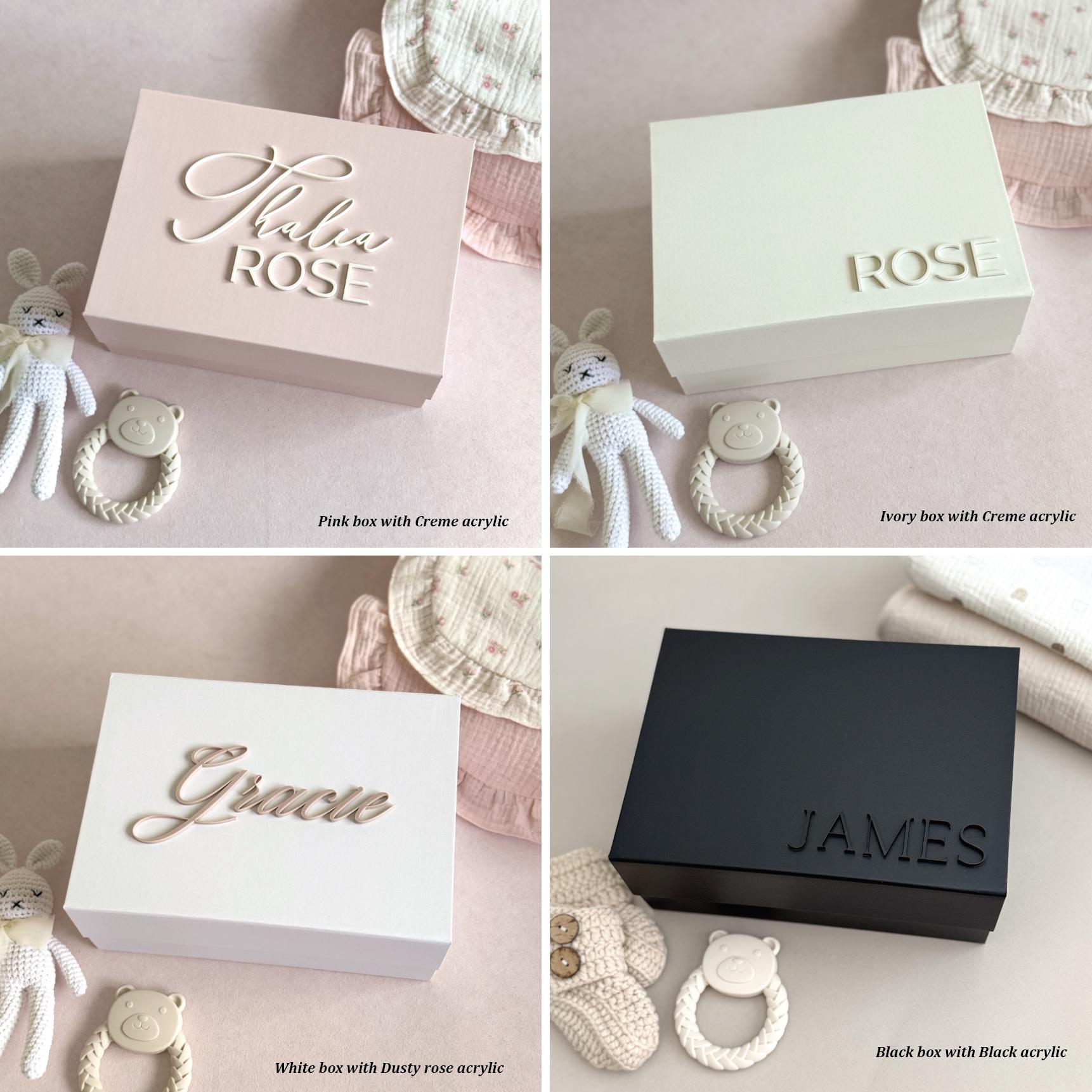 Baby Keepsake Box Personalized Baby Memory Box Custom Baby Shower Gift ...