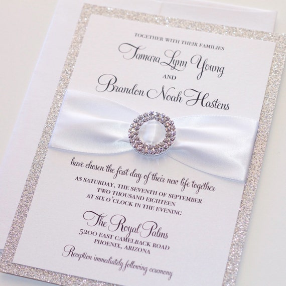 Rhinestone Wedding Invitations