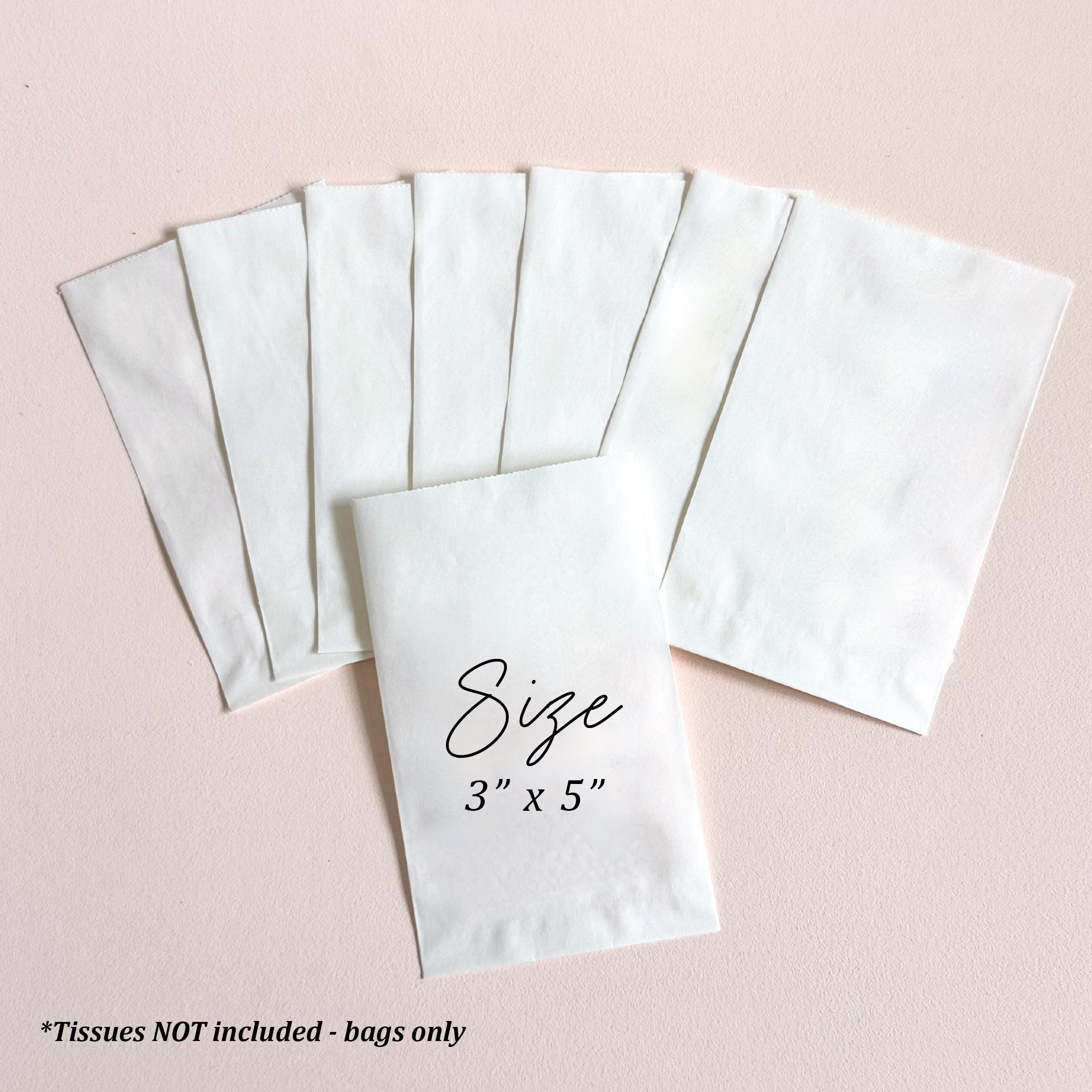 Wedding Tissue Pack for Guest Personalized Wedding Tissue Favor Bag ...