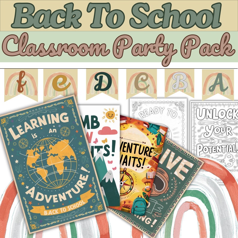 Boho Classroom Decor Bundle, Classroom Decor Bundles, Meet the Teacher ...