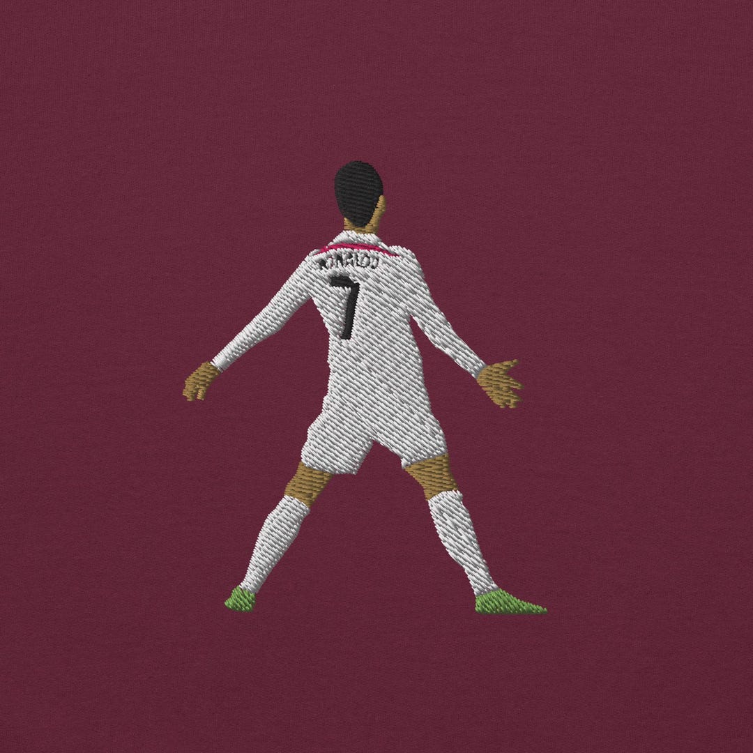 Cristiano Ronaldo Real Madrid Embroidered Sweatshirt – Retro Football ...