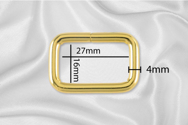 1" Metal Square Ring - Gold (SQUARE RING SRG-110) - Etsy