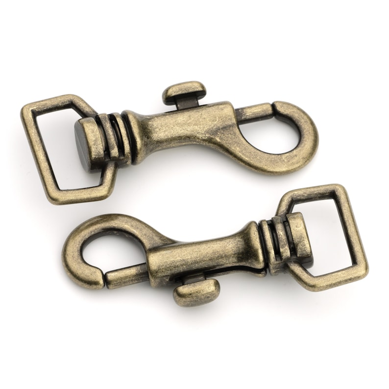 3/4" Metal Large Bolt Snap Hook - Antique Brass - (METAL HOOK Mhk-112 ...