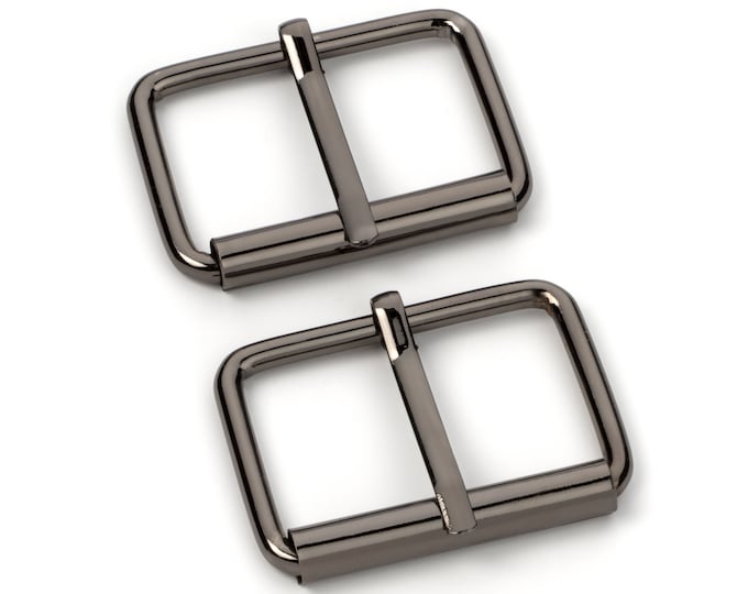 1 1/2 Roller Pin Belt Buckles Black Nickel ROLLER BUCKLE RBK-123 - Etsy