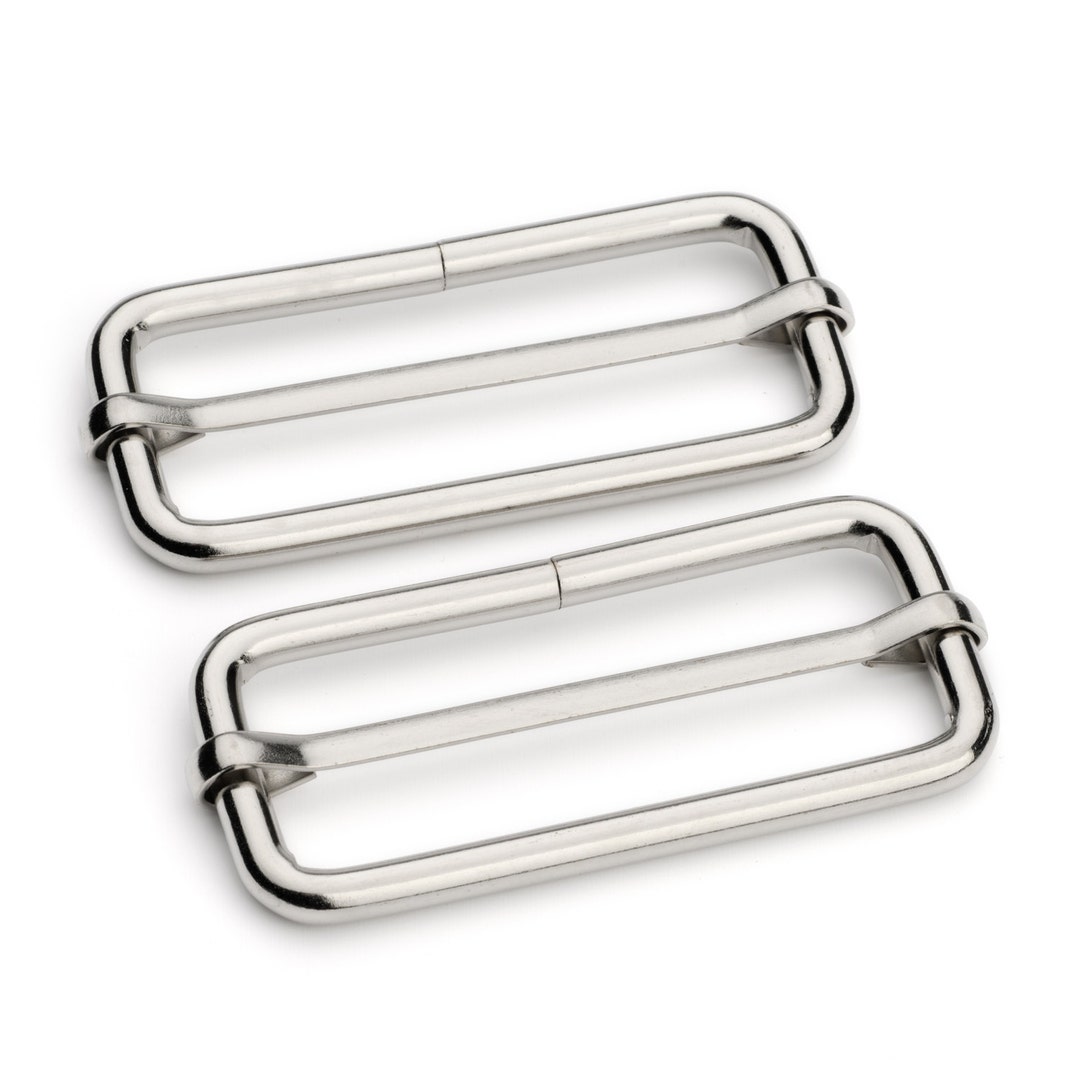 2" Adjustable Slide Buckle - Nickel - (SLIDE BUCKLE SBK-128) - Etsy