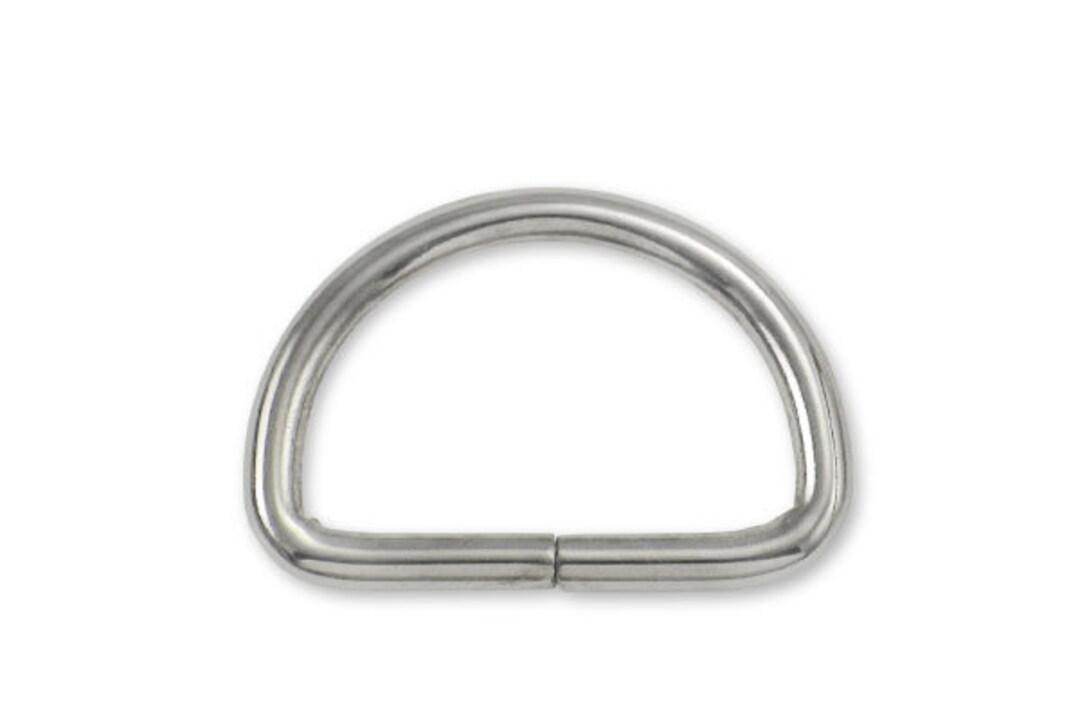 1 1/4" Metal D Rings Dee Rings Non Welded Nickel - Free Shipping (D ...