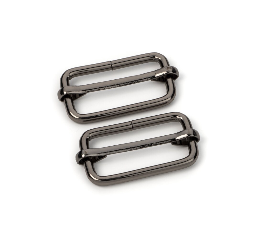 1 1/4" Adjustable Slide Buckle - Black Nickel - (SLIDE BUCKLE SBK-123 ...