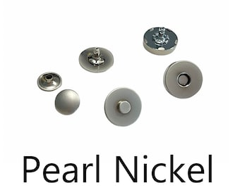 18mm Double Rivet Magnetic Purse Snaps - Black Nickel - (MAGNET SNAP ...