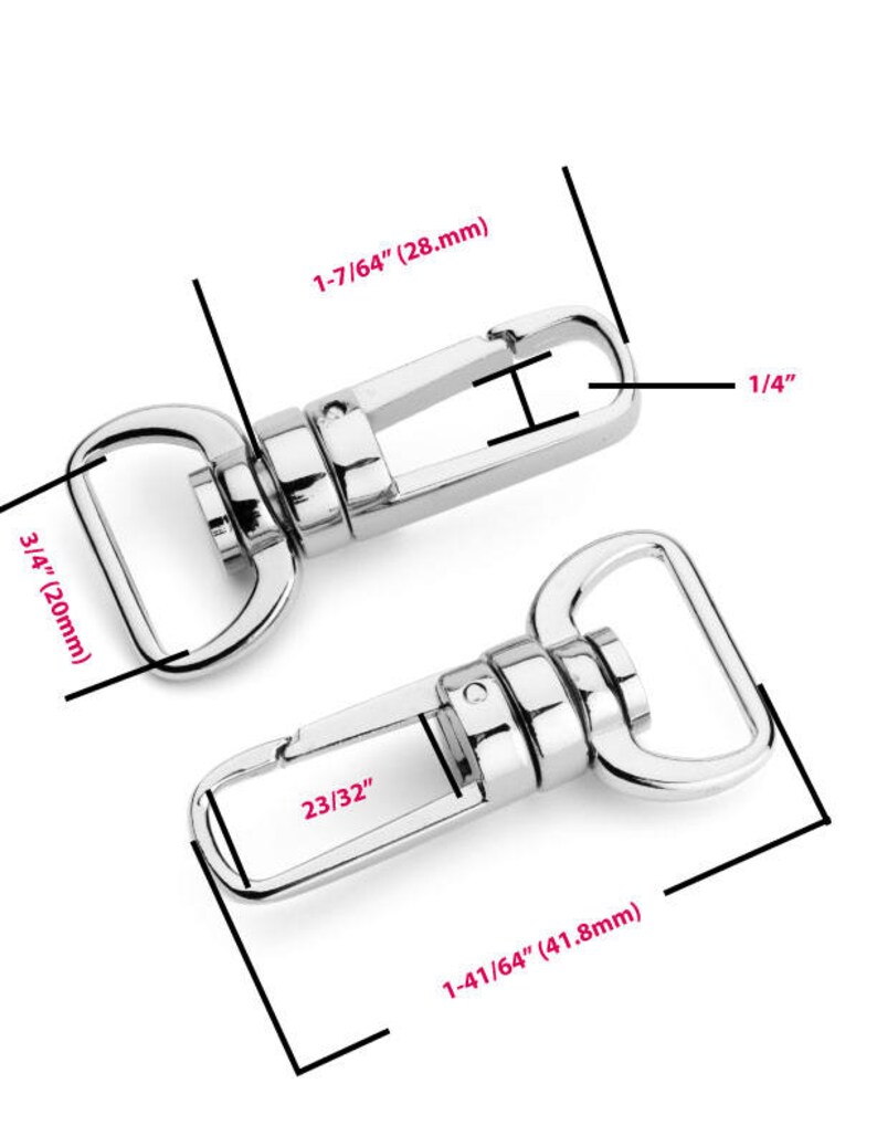 3/4 Metal Push Gate Swivel Snap bullet Hook | Etsy