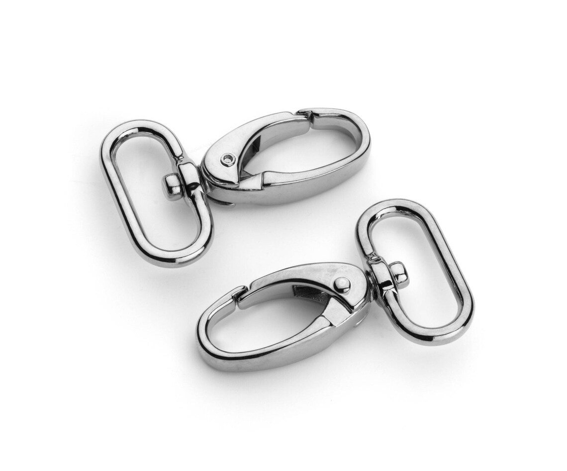 1" Wide Push Gate Snap Hook - Nickel - (METAL HOOK MHK-158) - Etsy