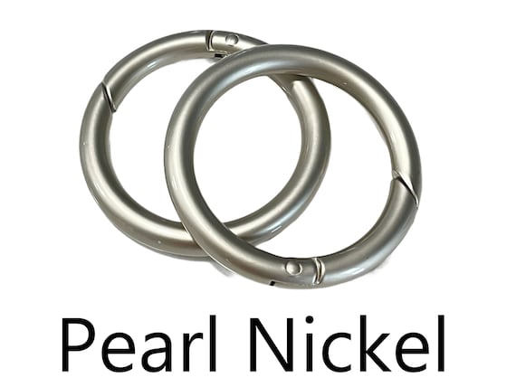 1 1/2 Gate Ring pearl Nickel Matte - Etsy