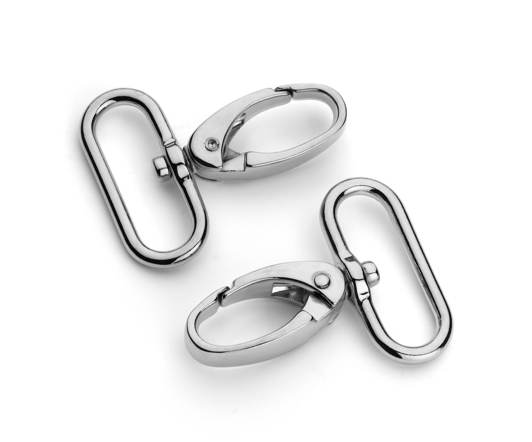 1 1/4" Wide Push Gate Snap Hook - Nickel - (METAL HOOK MHK-154) - Etsy