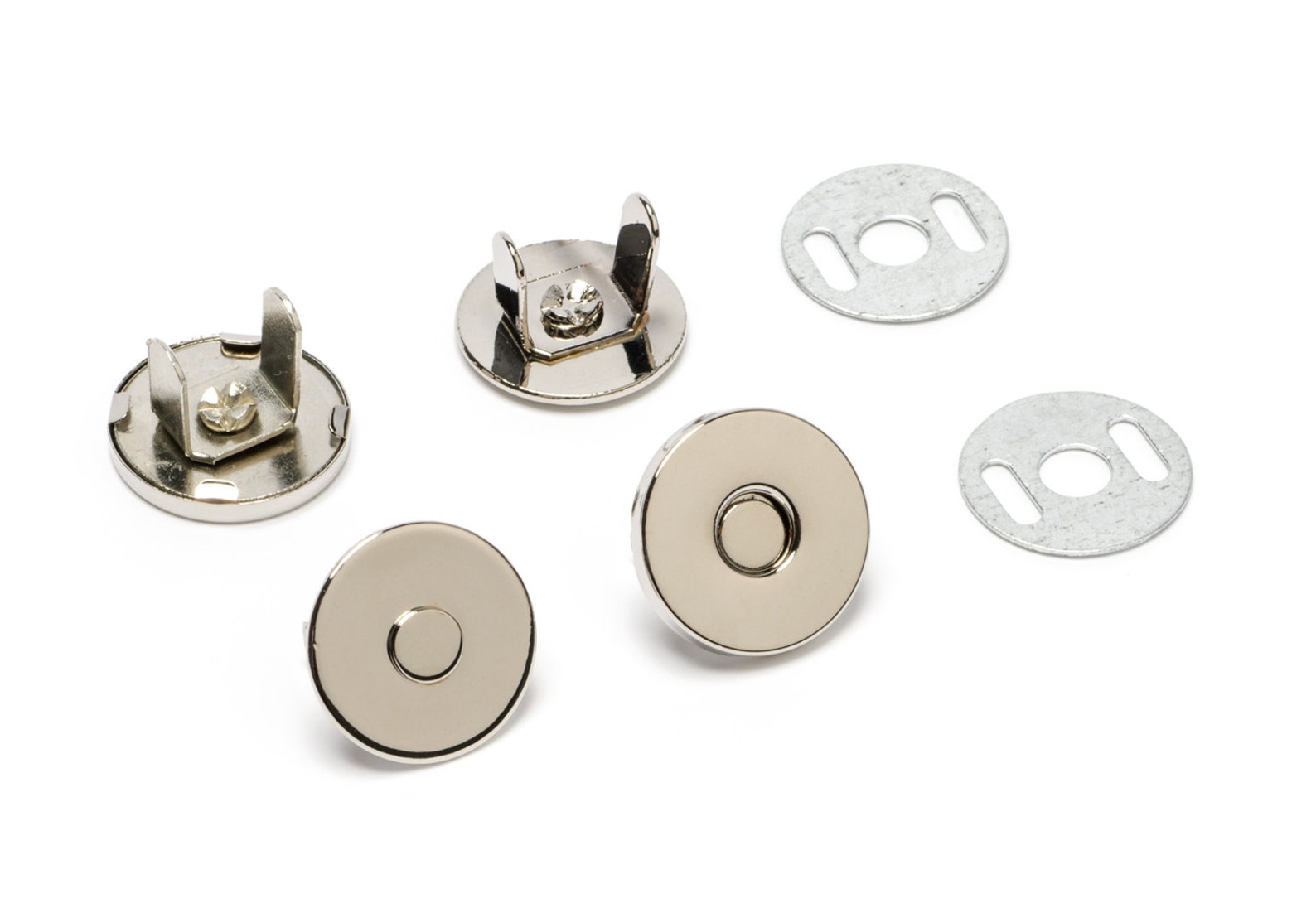 14mm Thin Magnetic Purse Snaps - Nickel - (MAGNET SNAP MAG-166) - Etsy