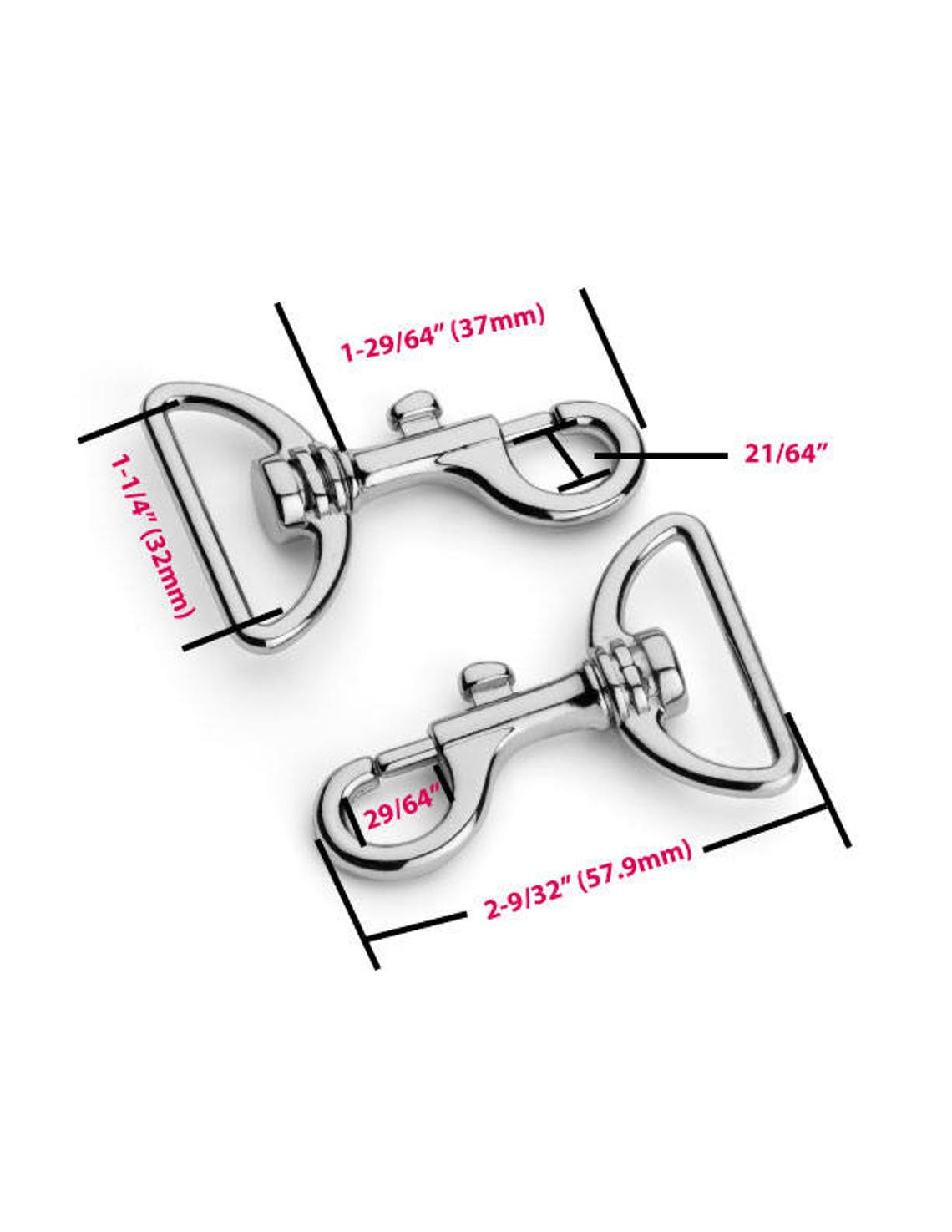 1 1/4 Metal Large Bolt Snap Hook Black Nickel METAL | Etsy