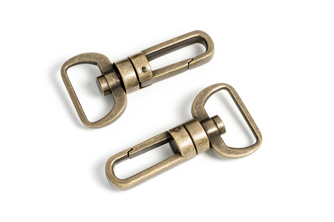 1" Metal Push Gate Swivel Snap "bullet" Hook - Antique Brass - (METAL ...