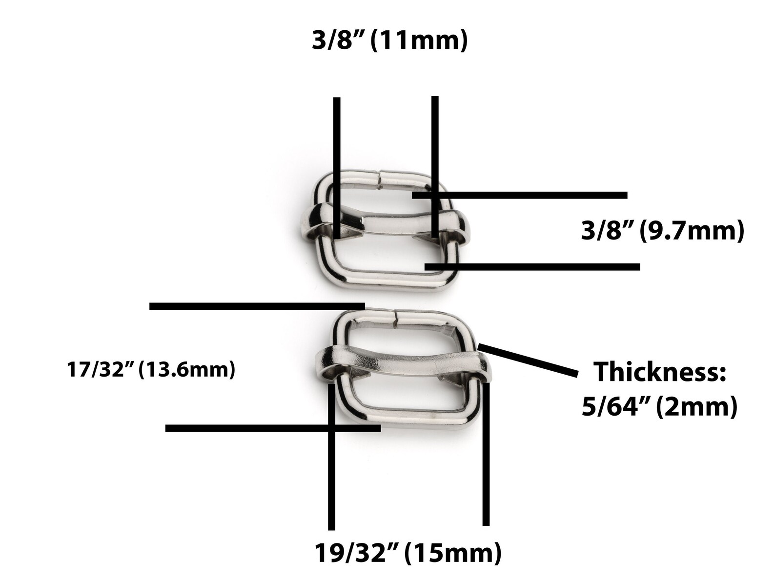 3/8 Adjustable Slide Buckle Antique Brass SLIDE | Etsy