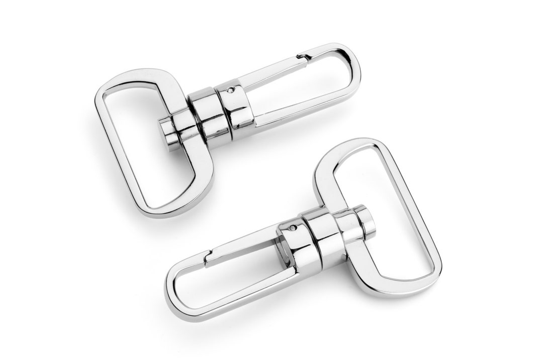 1 1/4" (32mm) Metal Push Gate Swivel Snap "bullet" Hook - Nickel ...